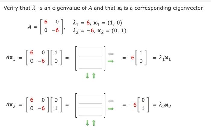 Solved Verify That λi Is An Eigenvalue Of A And That Xi Is A