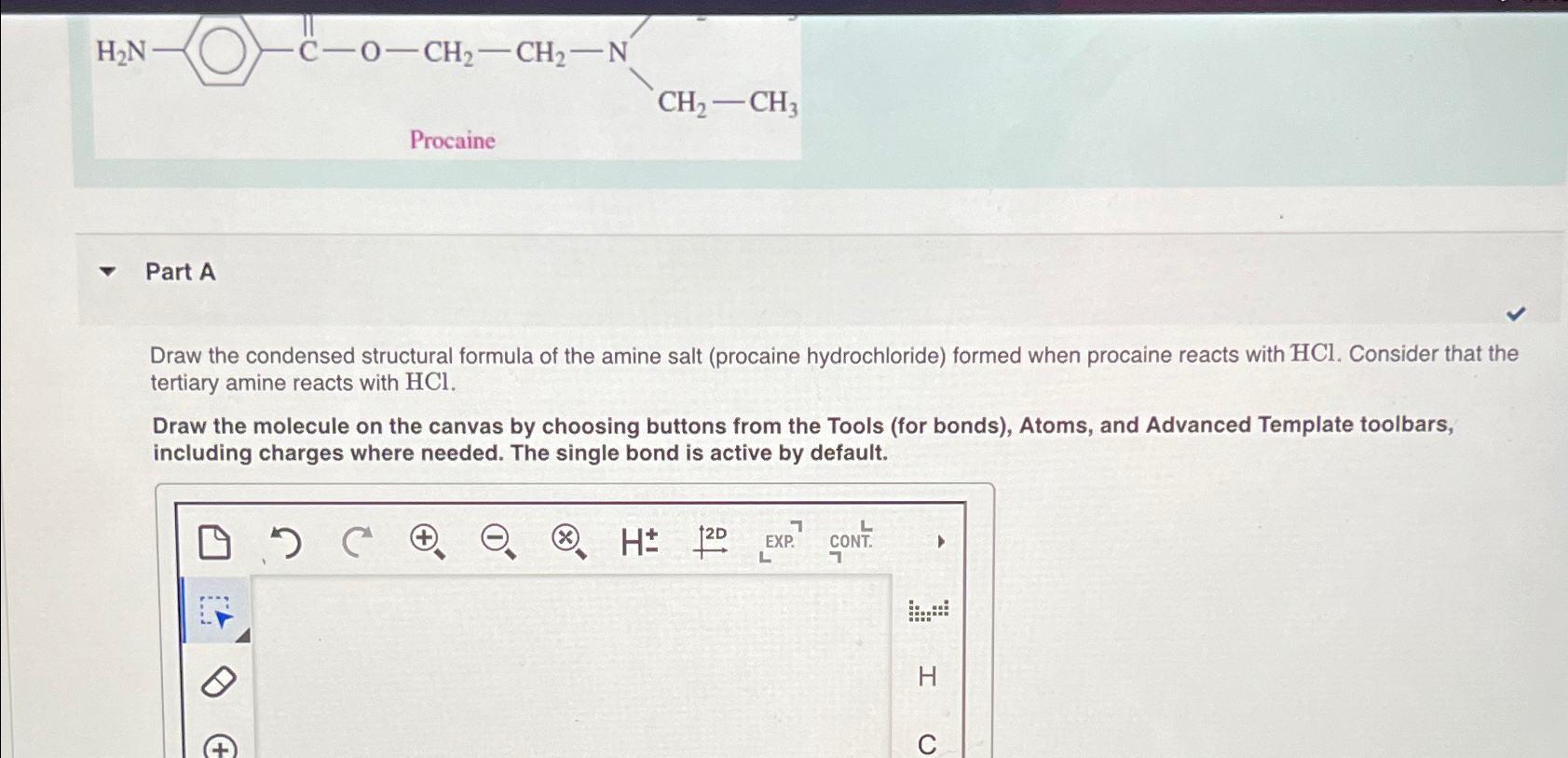 Solved Part ADraw the condensed structural formula of the | Chegg.com
