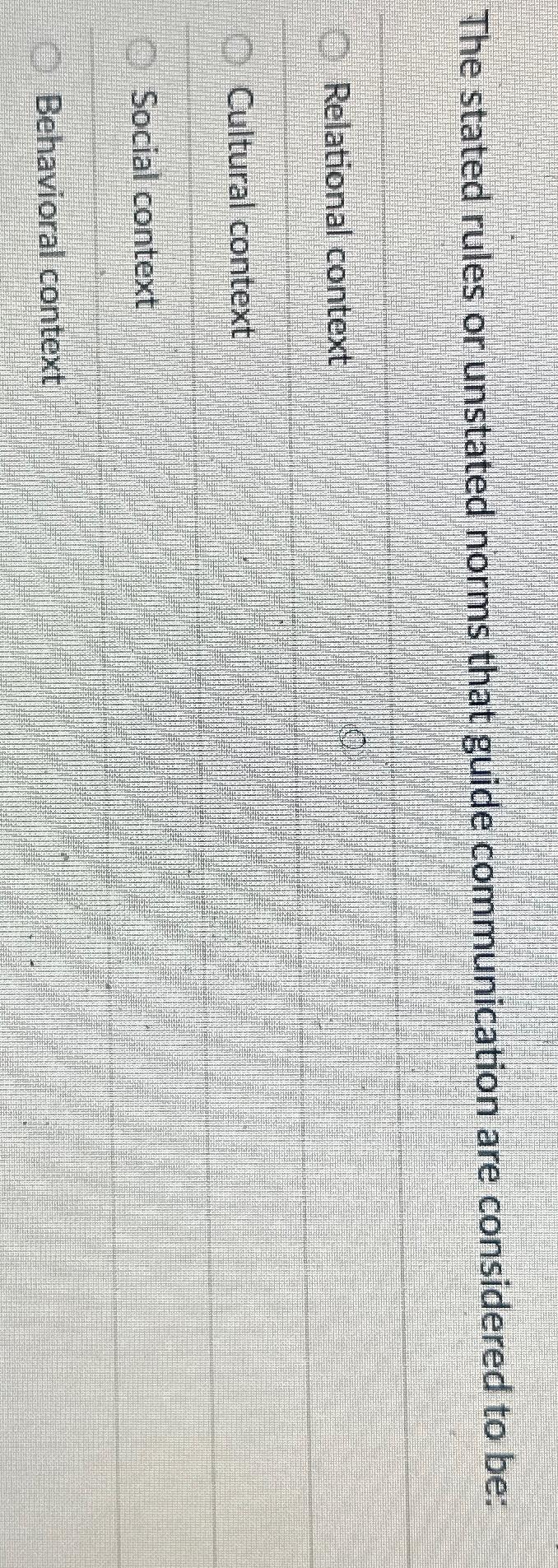 Solved The stated rules or unstated norms that guide | Chegg.com