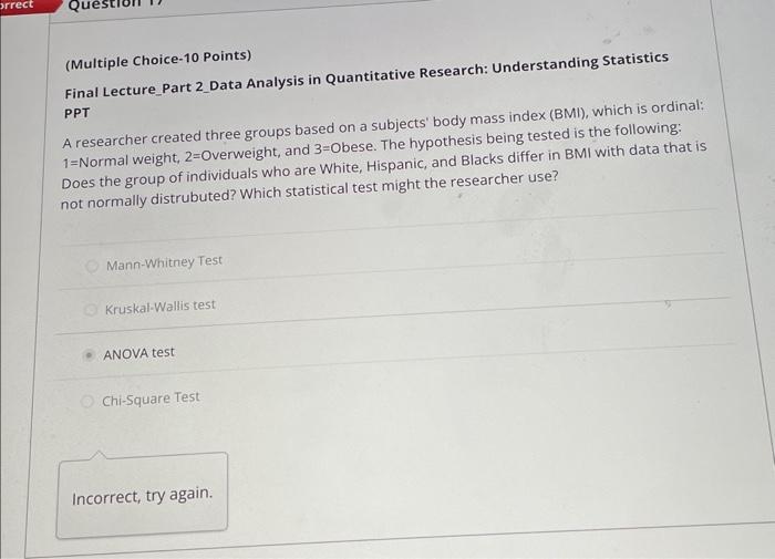 Solved Final Lecture_Part 2_Data Analysis in Quantitative | Chegg.com