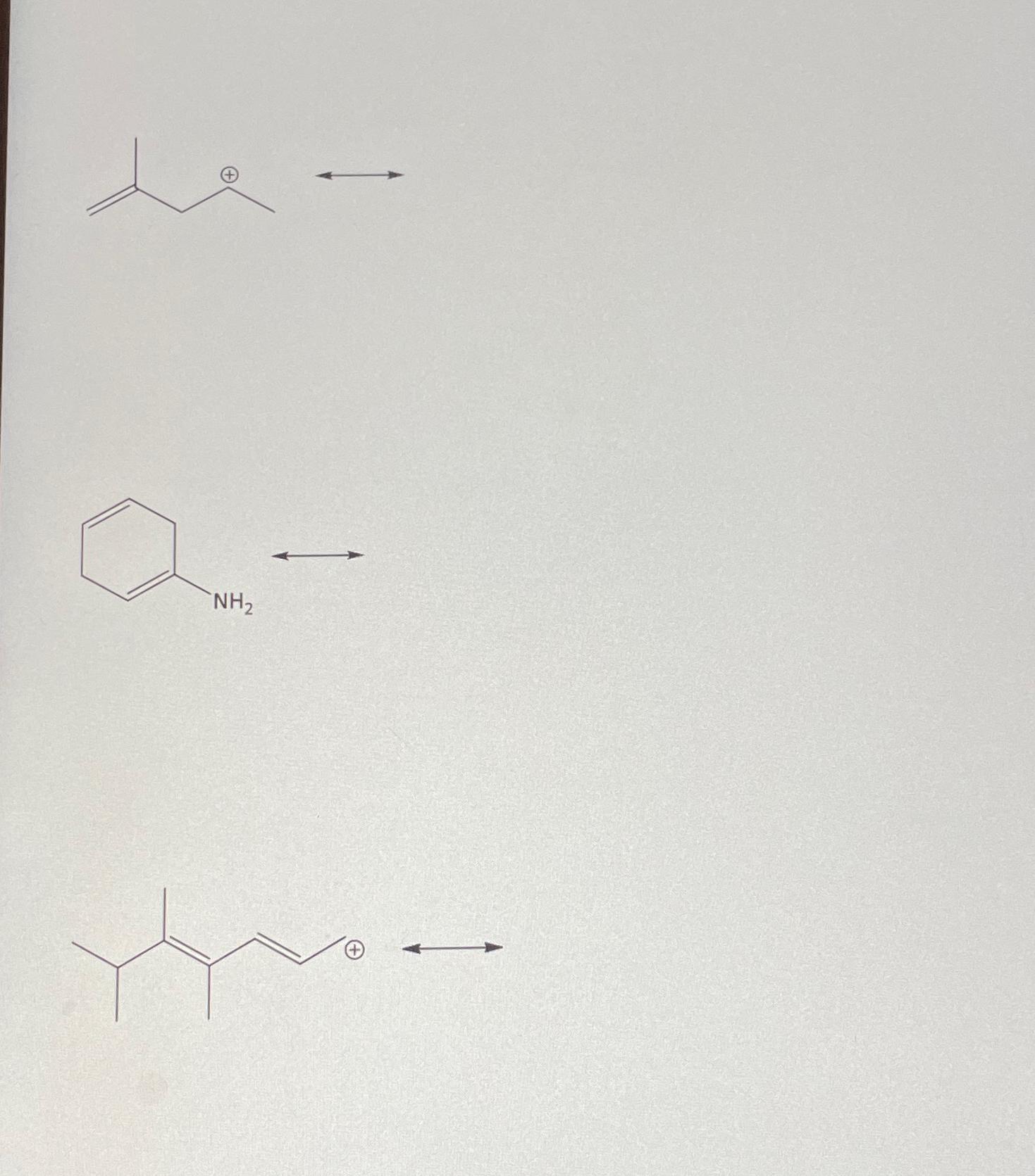 Solved draw all the resonance structures for the following | Chegg.com