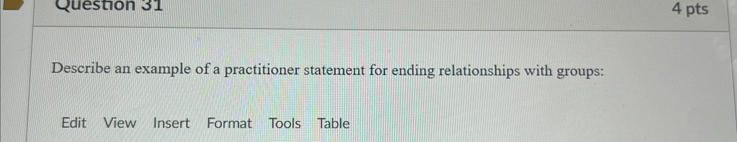 Solved Describe an example of a practitioner statement for | Chegg.com