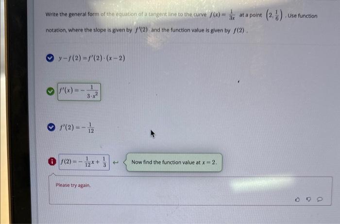 Solved Write the general form of the equation of a tangent | Chegg.com