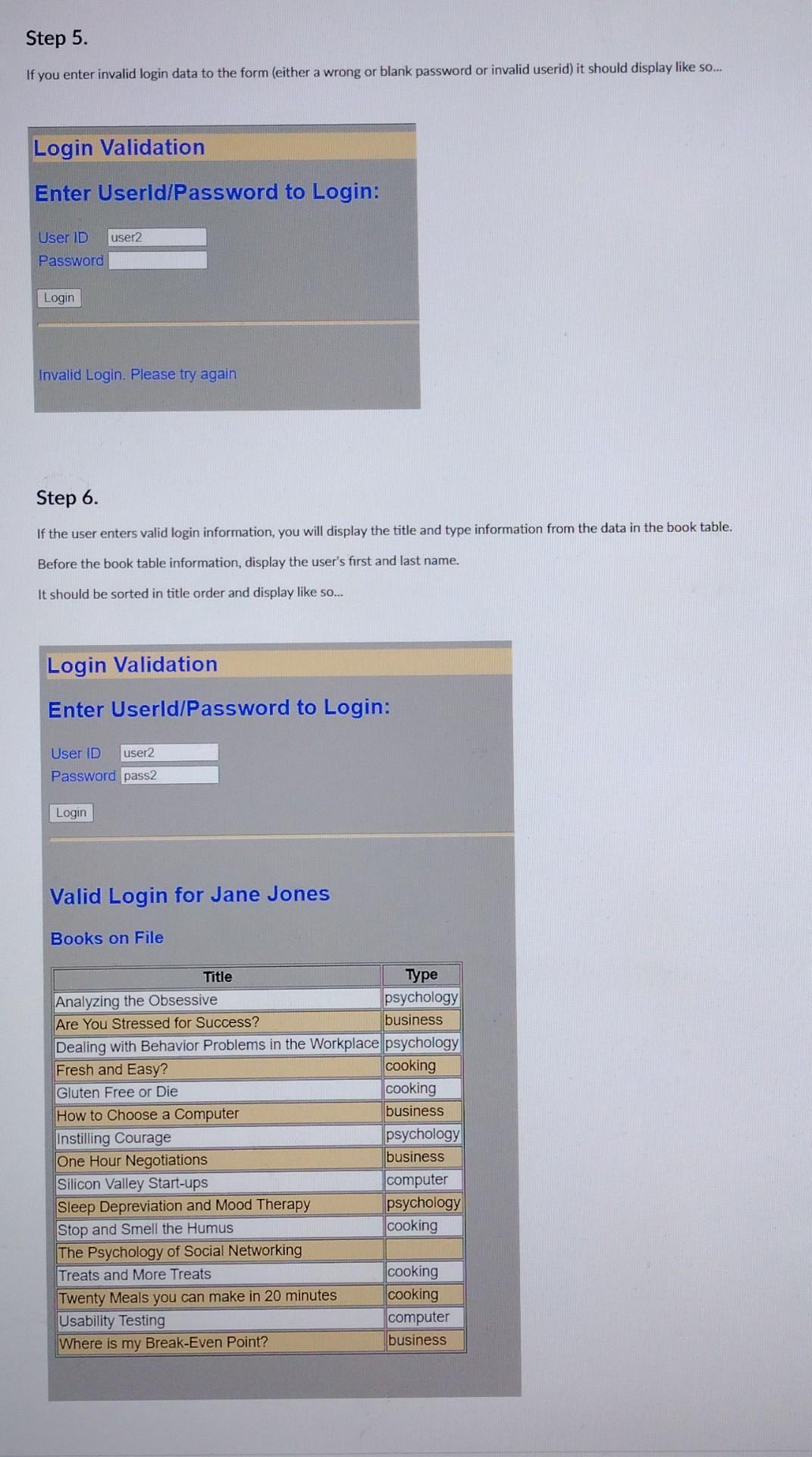 Solved Assignment 8 Description Here you will set up a login | Chegg.com