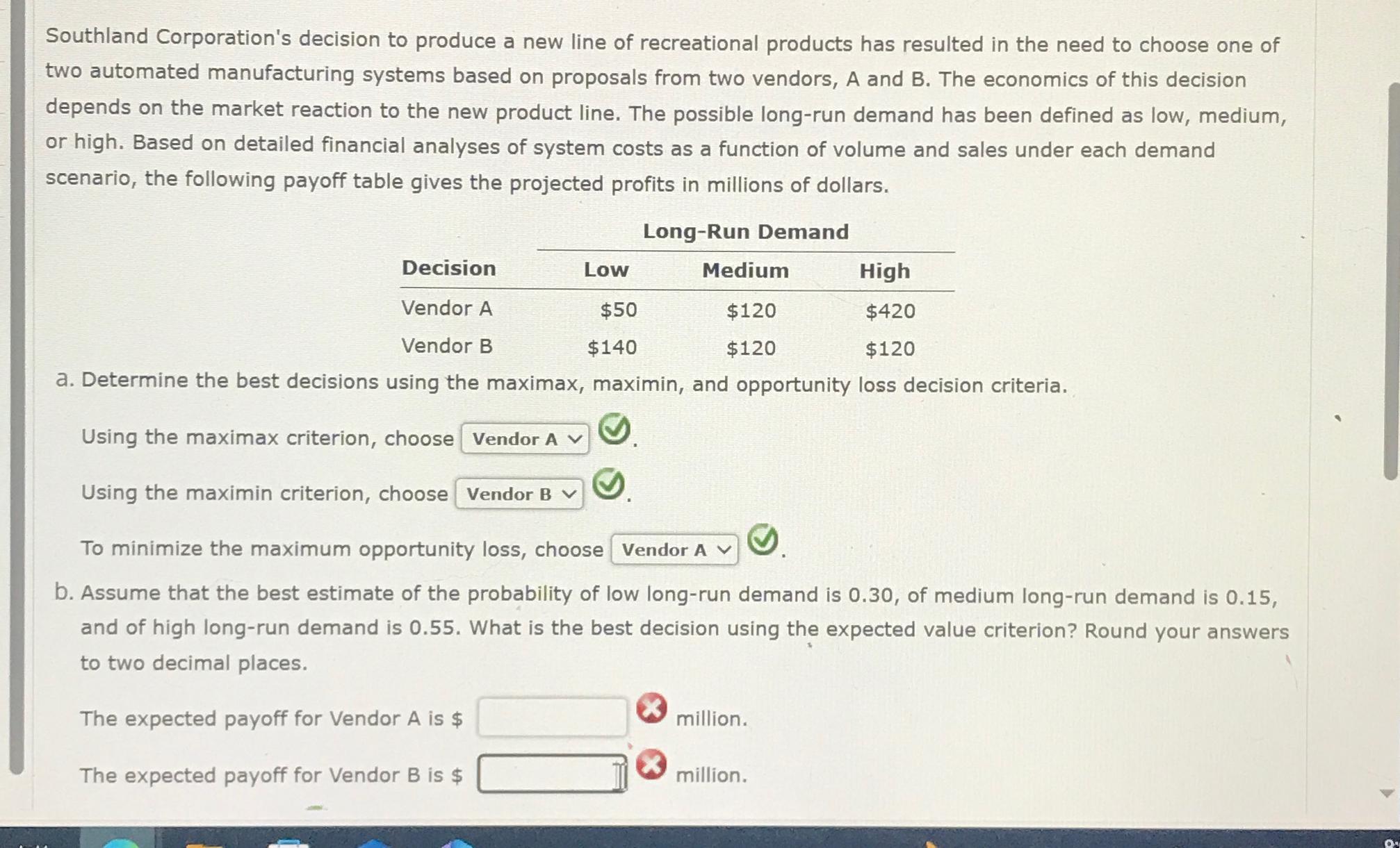 Solved Southland Corporation's decision to produce a new | Chegg.com
