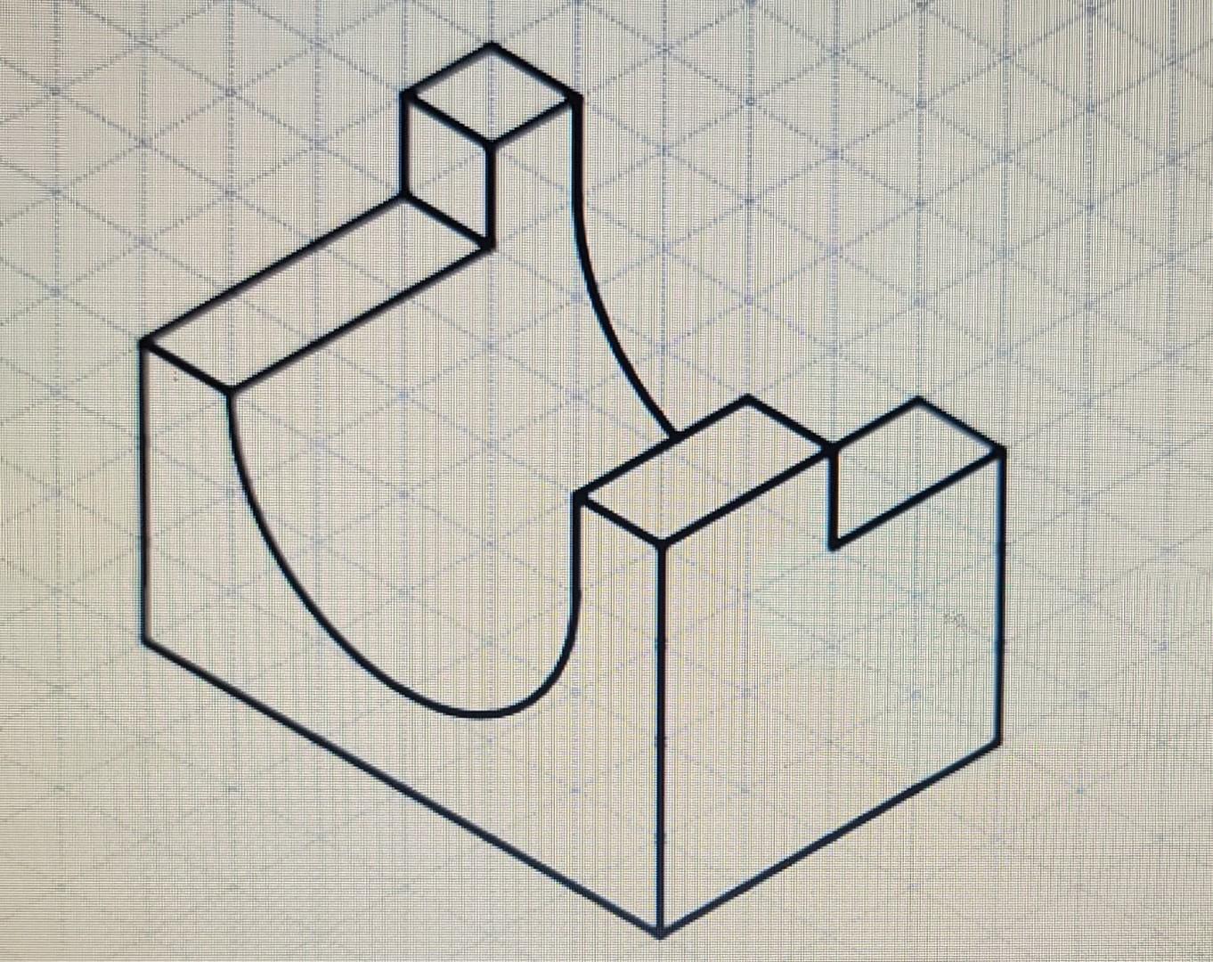 Solved draw necessary multiview drawings of the following | Chegg.com