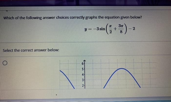 Solved Which of the following answer choices correctly | Chegg.com