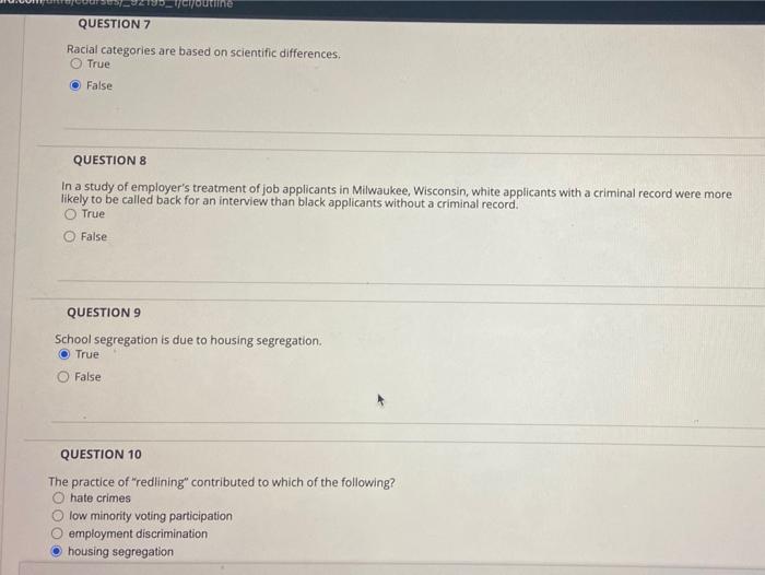QUESTION 1 Race is not real and thus has no meaning | Chegg.com