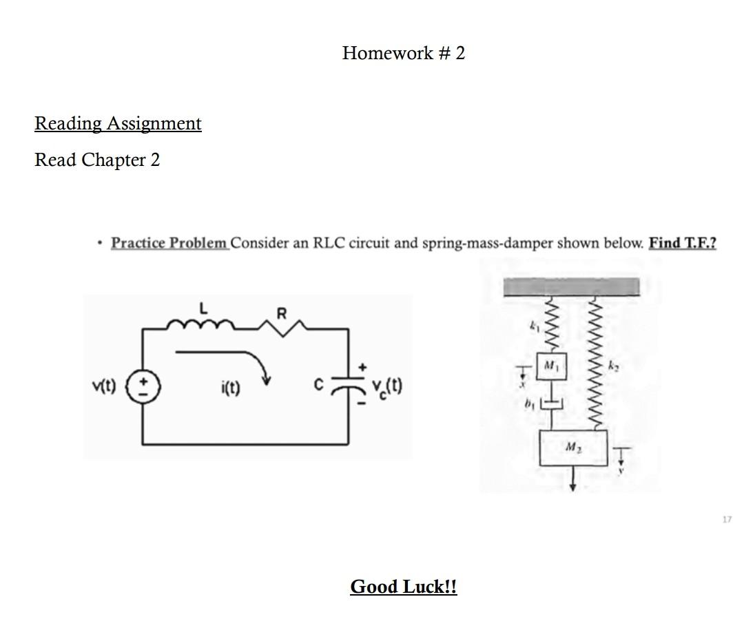 Solved - Practice Problem Consider an RLC circuit and | Chegg.com