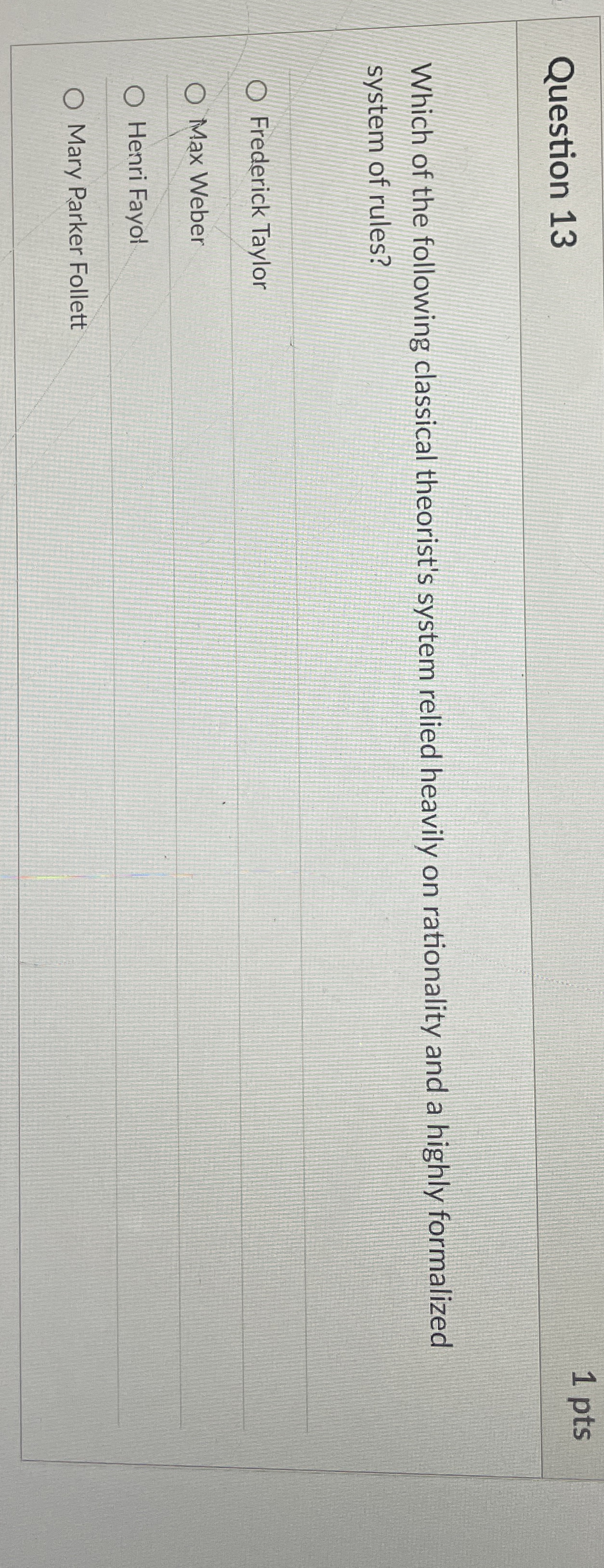 Solved Question 13Which of the following classical | Chegg.com