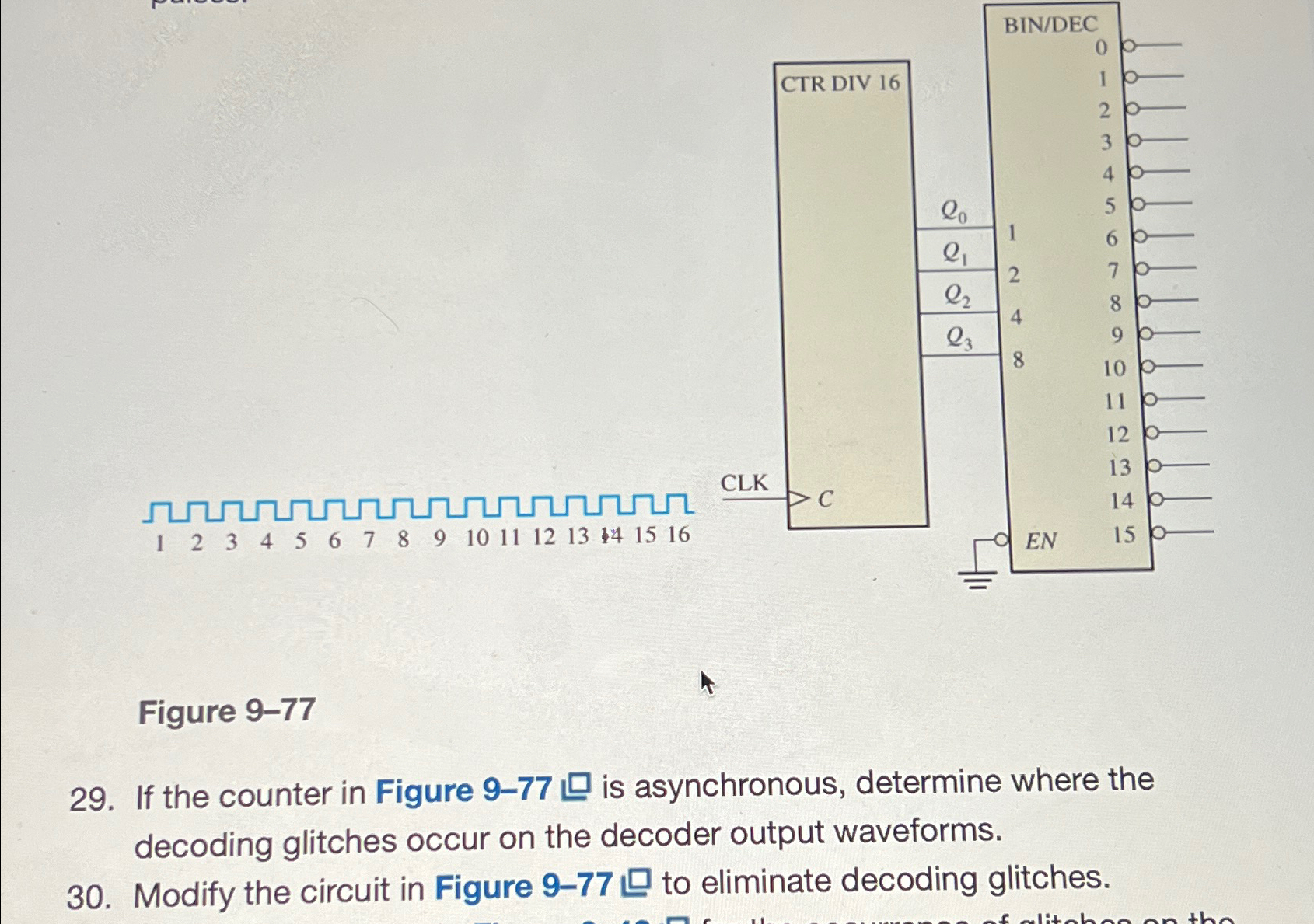 Solved Figure 9-7729. ﻿If the counter in Figure 9-77 ﻿is | Chegg.com