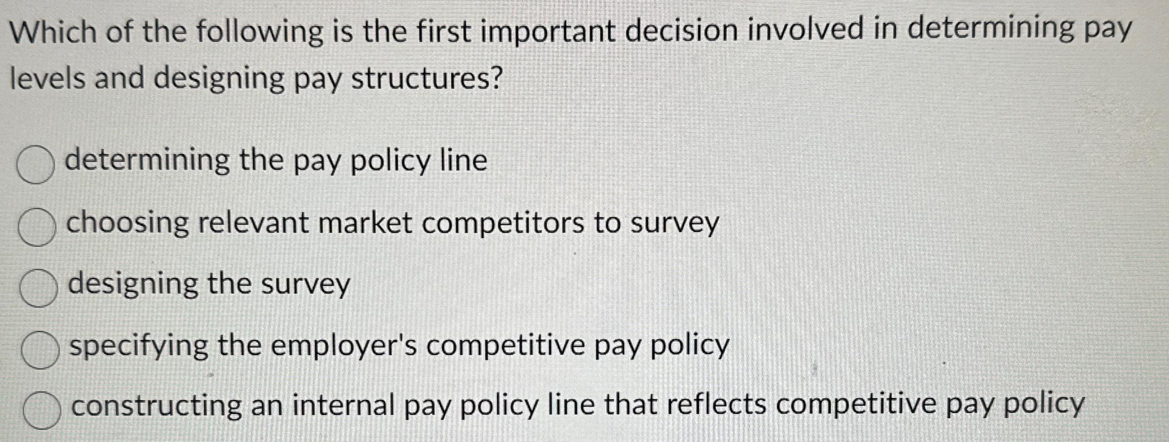 Solved Which of the following is the first important | Chegg.com