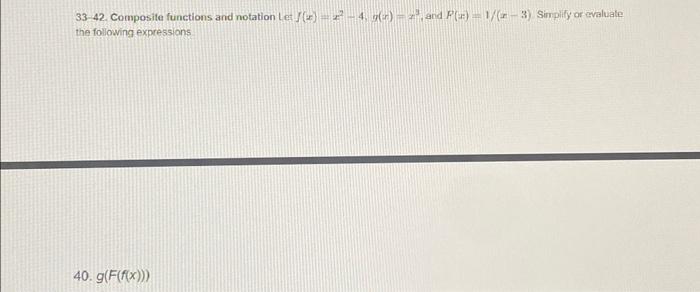 Solved 33- 42. Composite functions and notation | Chegg.com