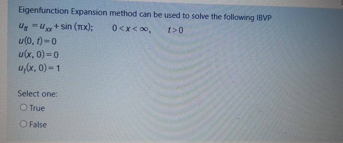 Solved Eigenfunction Expansion method can be used to solve | Chegg.com