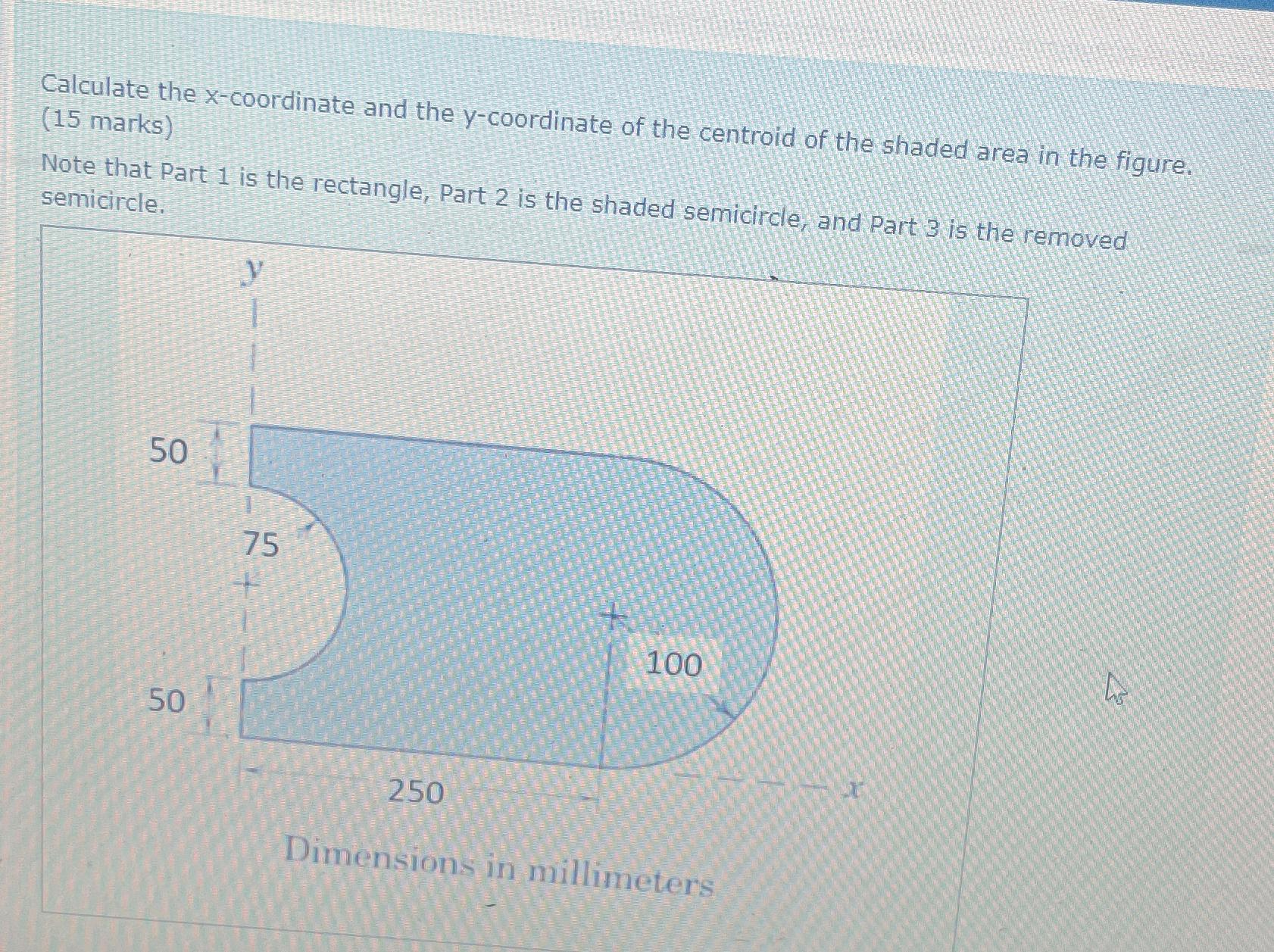 Calculate the x-coordinate and the y-coordinate of | Chegg.com