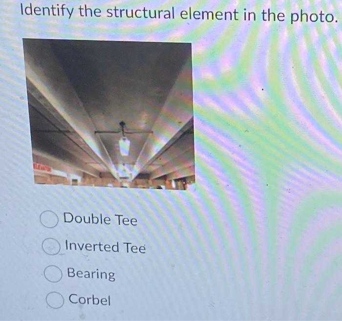 Solved Identify the structural element in the photo. Double | Chegg.com