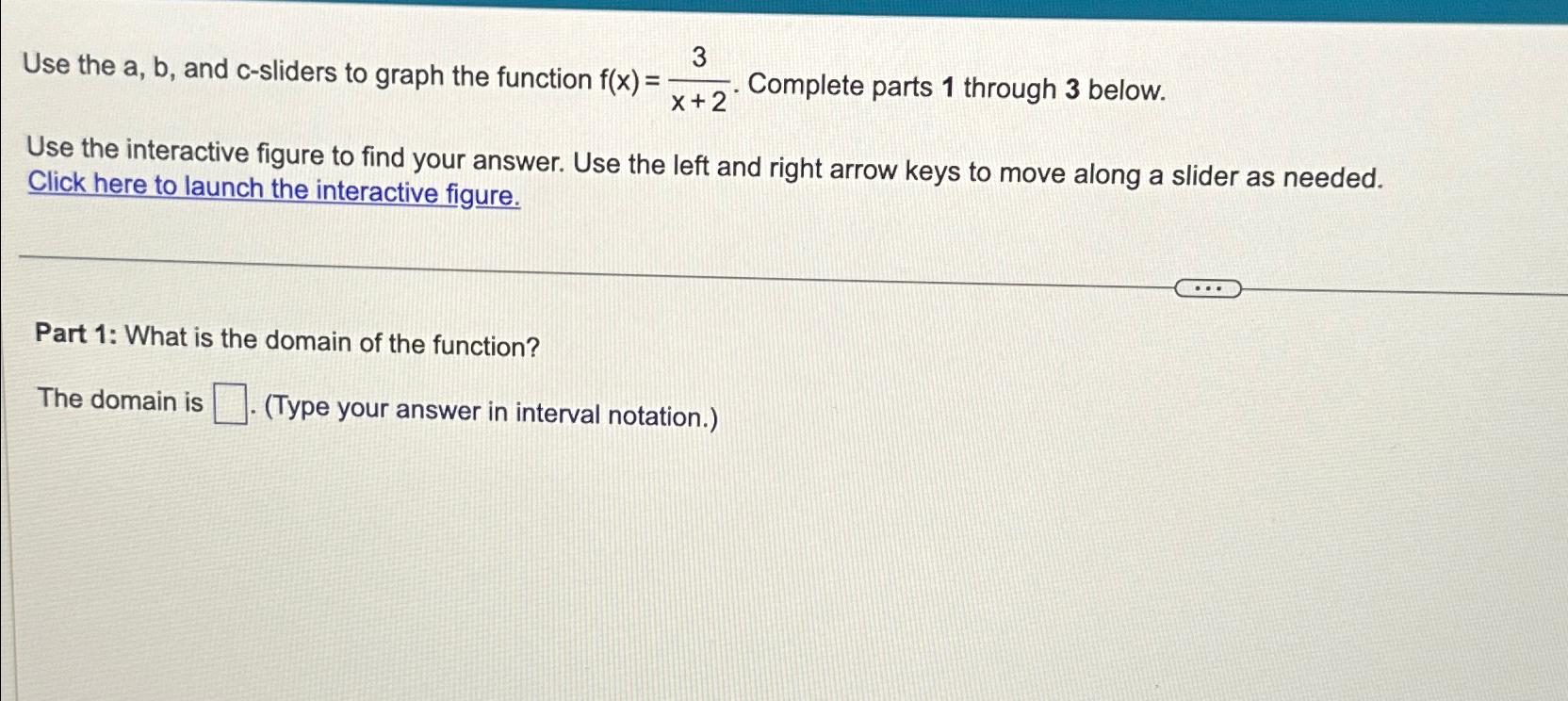 Solved Use the a,b, ﻿and c-sliders to graph the function | Chegg.com