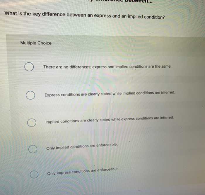 Solved CUCIween... What is the key difference between an | Chegg.com