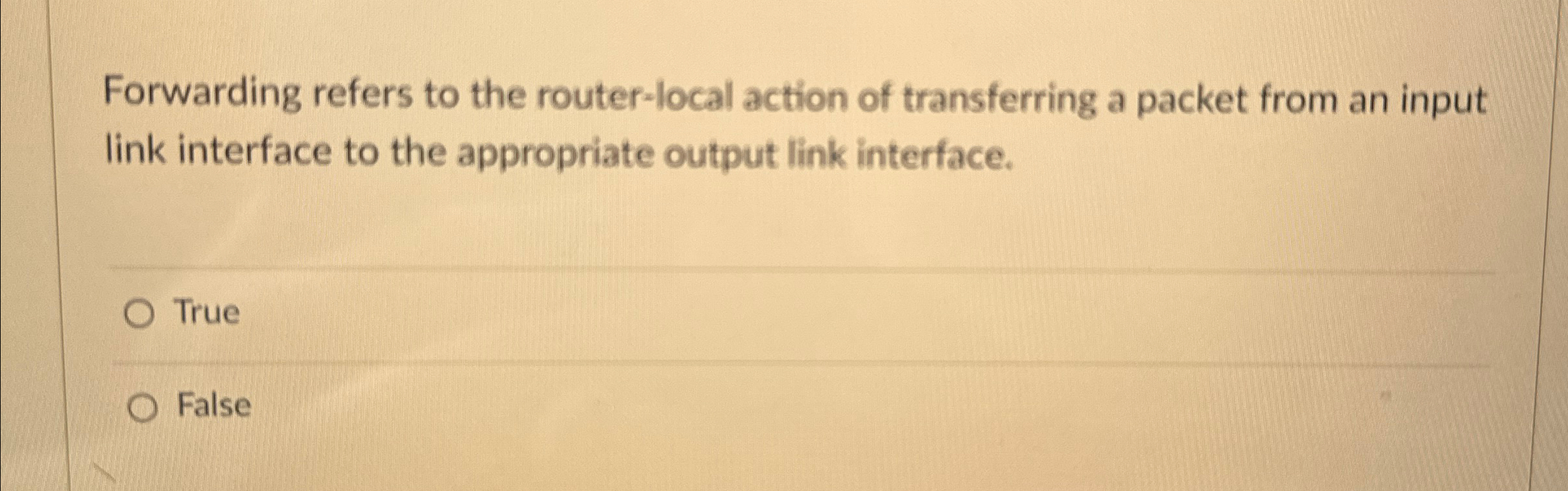 Solved Forwarding refers to the router-local action of | Chegg.com