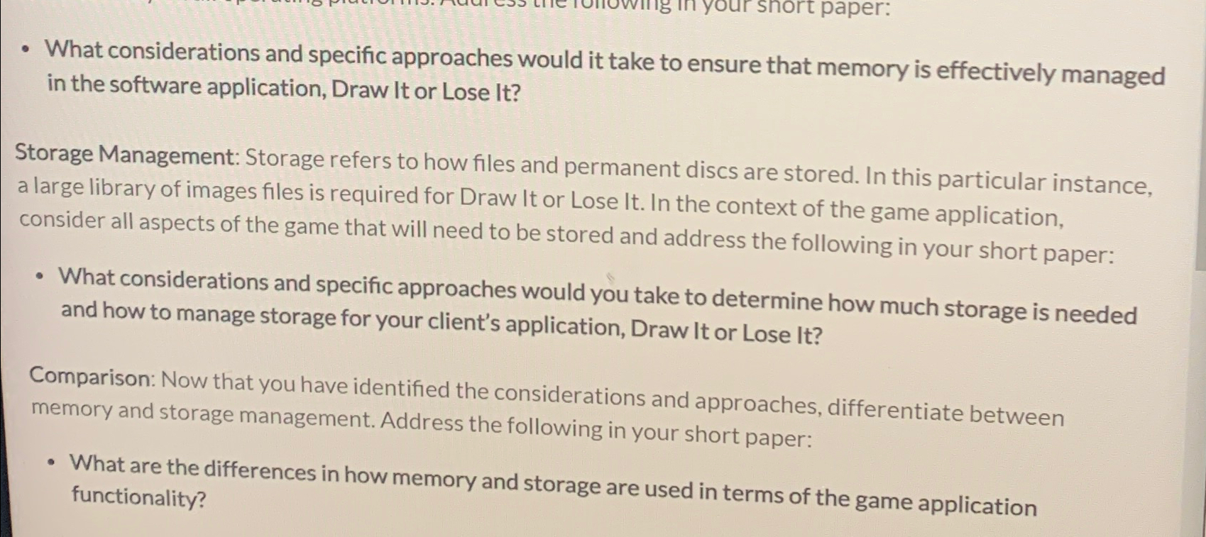 What considerations and specific approaches would it | Chegg.com
