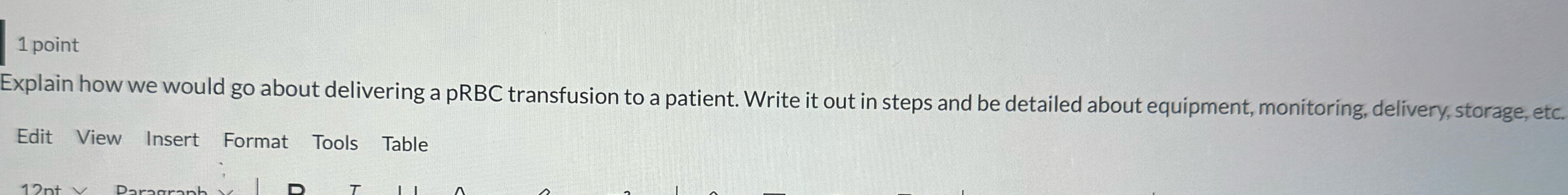 Solved 1 ﻿pointExplain how we would go about delivering a | Chegg.com