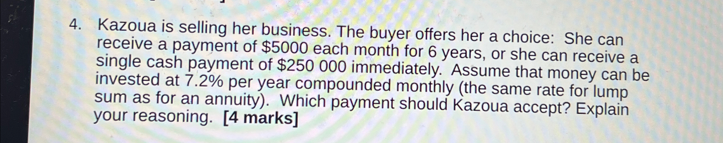 Solved MAP4C(GRADE12 ﻿Math, PERSONAL FINANCE) | Chegg.com