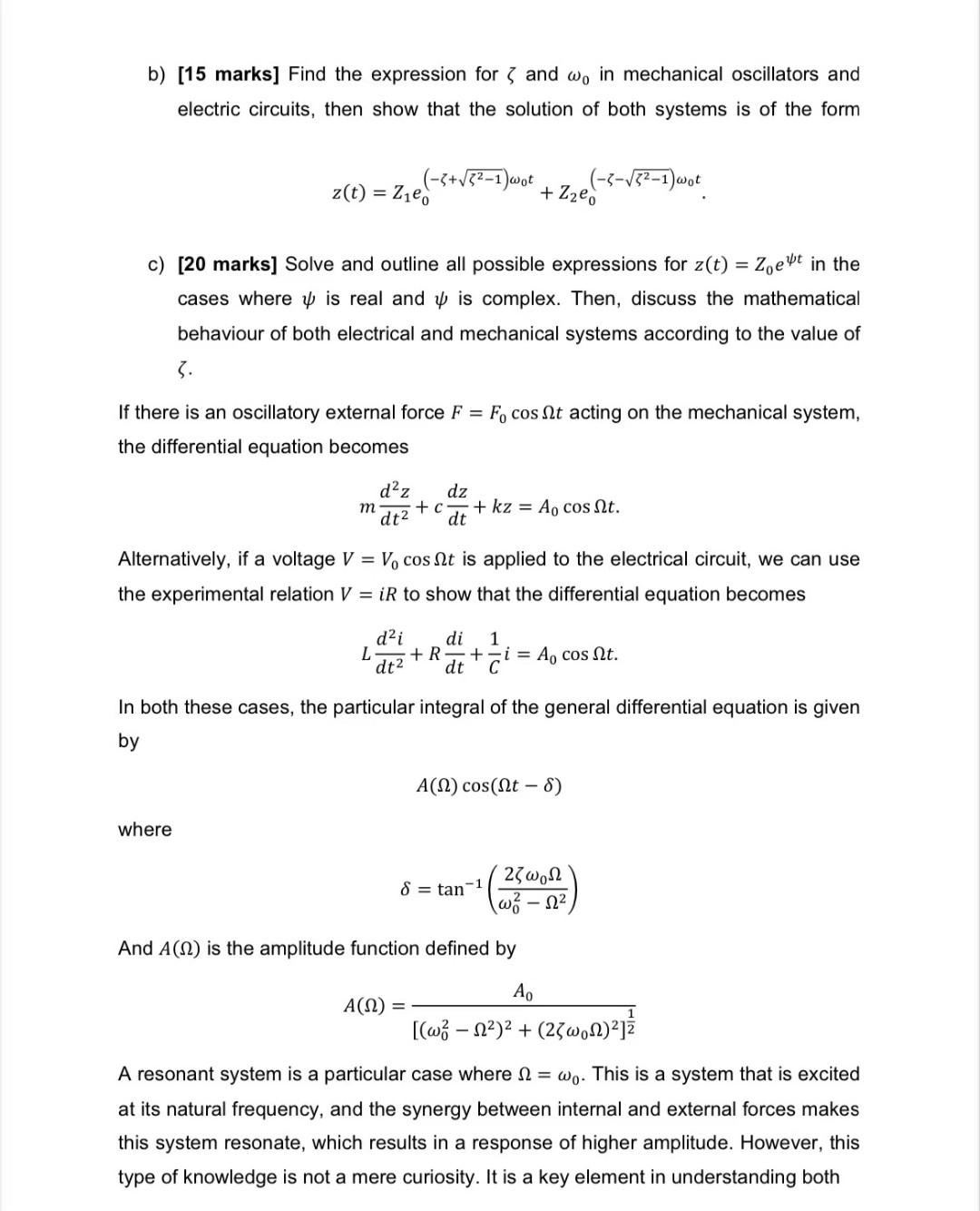 Solved Model 2 - Mechanical-Electrical Analogies [35%] | Chegg.com