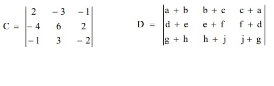Solved use the determinant property to find the determinant | Chegg.com
