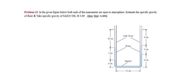 Solved Problem 3. Calculate specific weight, mass density, | Chegg.com