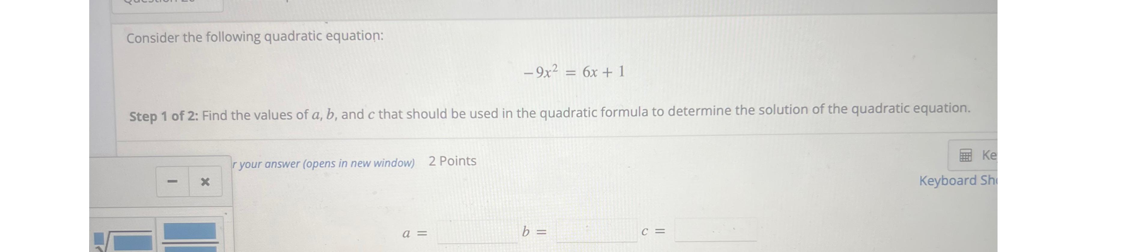 Solved Consider the following quadratic | Chegg.com | Chegg.com