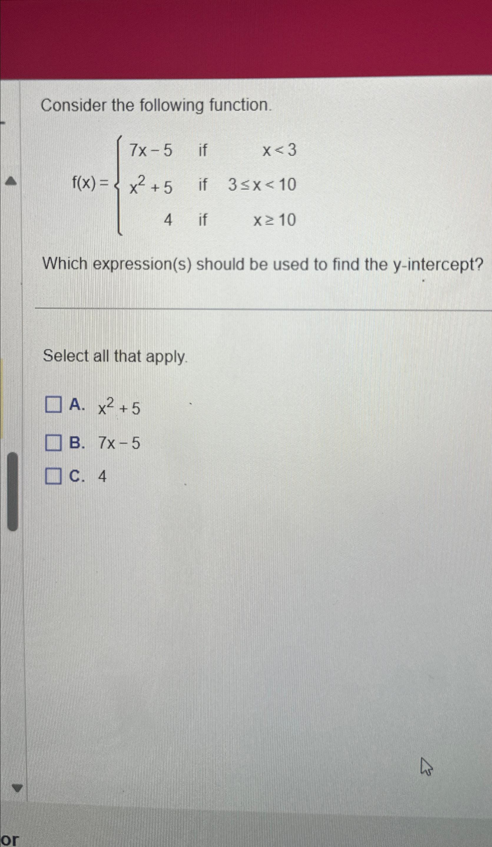 Solved Consider the following | Chegg.com