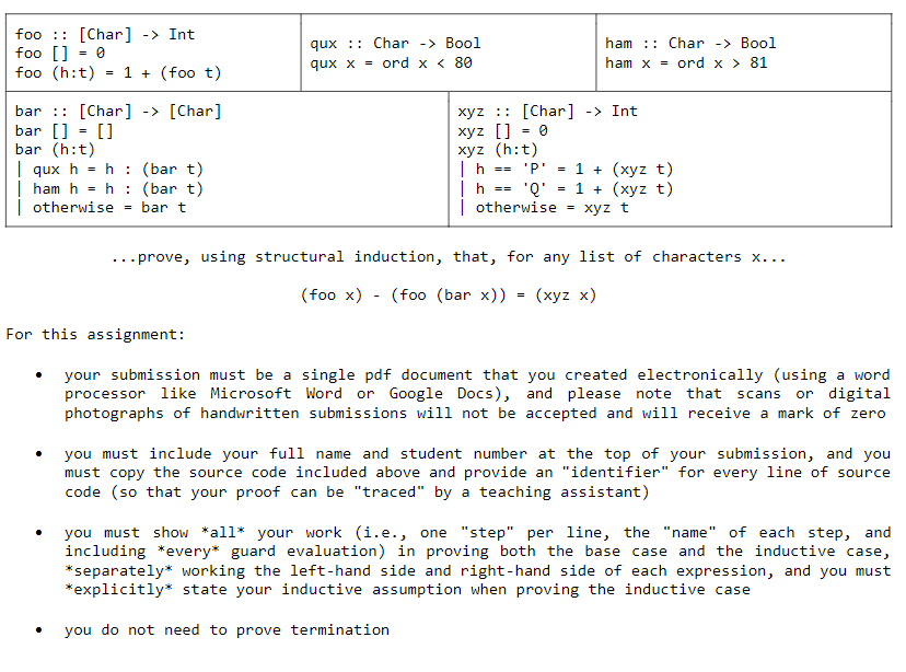 Solved ...prove, using structural induction, that, for any | Chegg.com