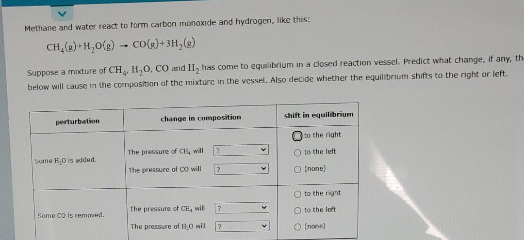 Solved Methane and water react to form carbon monoxide and | Chegg.com