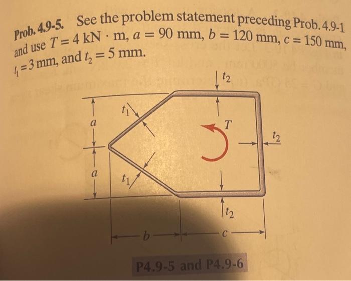 Solved prob. 49-5. See the problem statement preceding | Chegg.com
