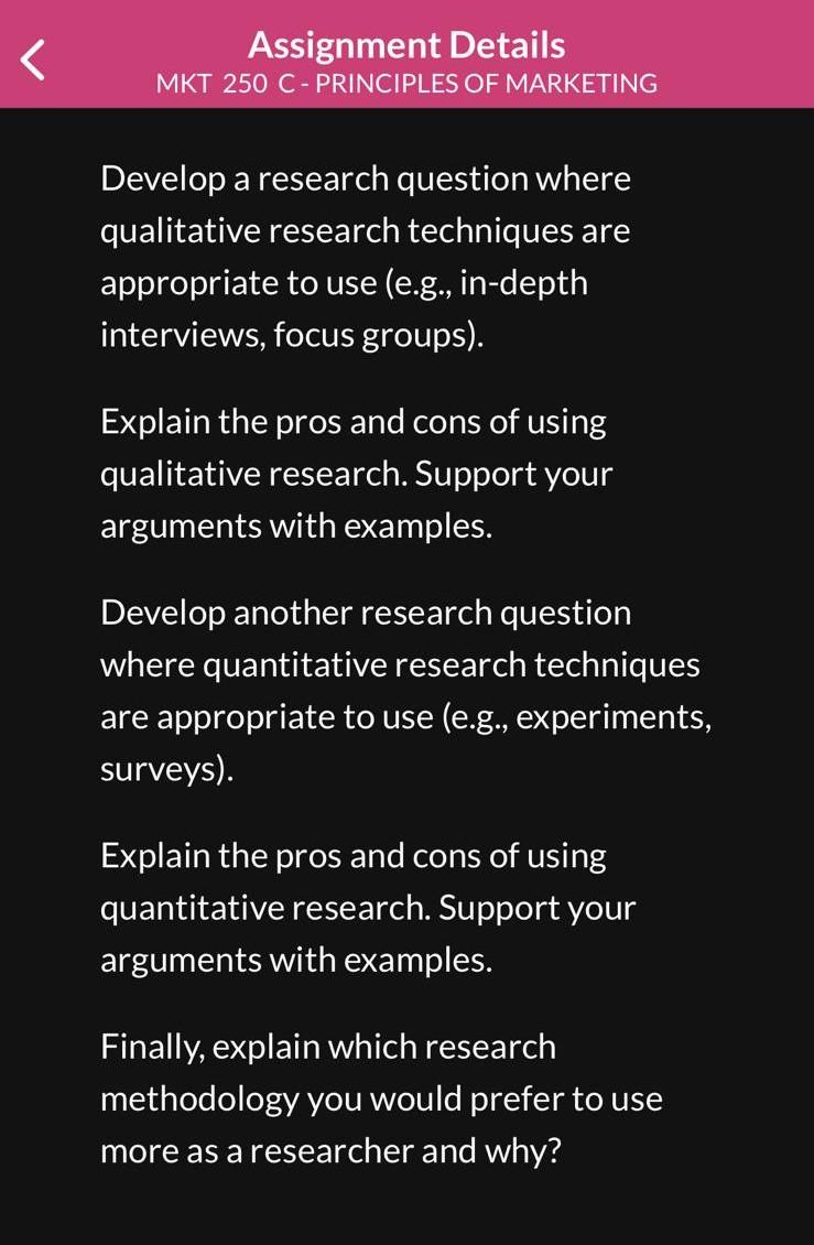 Solved Develop a research question where qualitative | Chegg.com