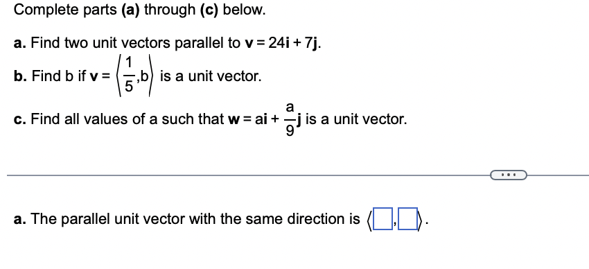Solved Complete parts (a) ﻿through (c) ﻿below.a. ﻿Find two | Chegg.com