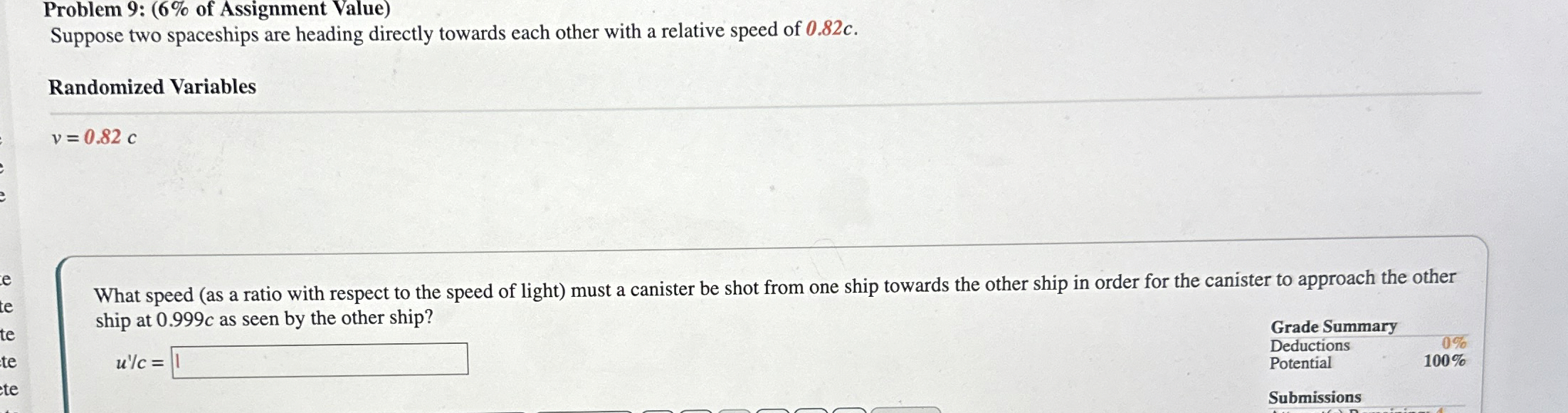 Solved Problem 9: ( 6% ﻿of Assignment Value)Suppose two | Chegg.com