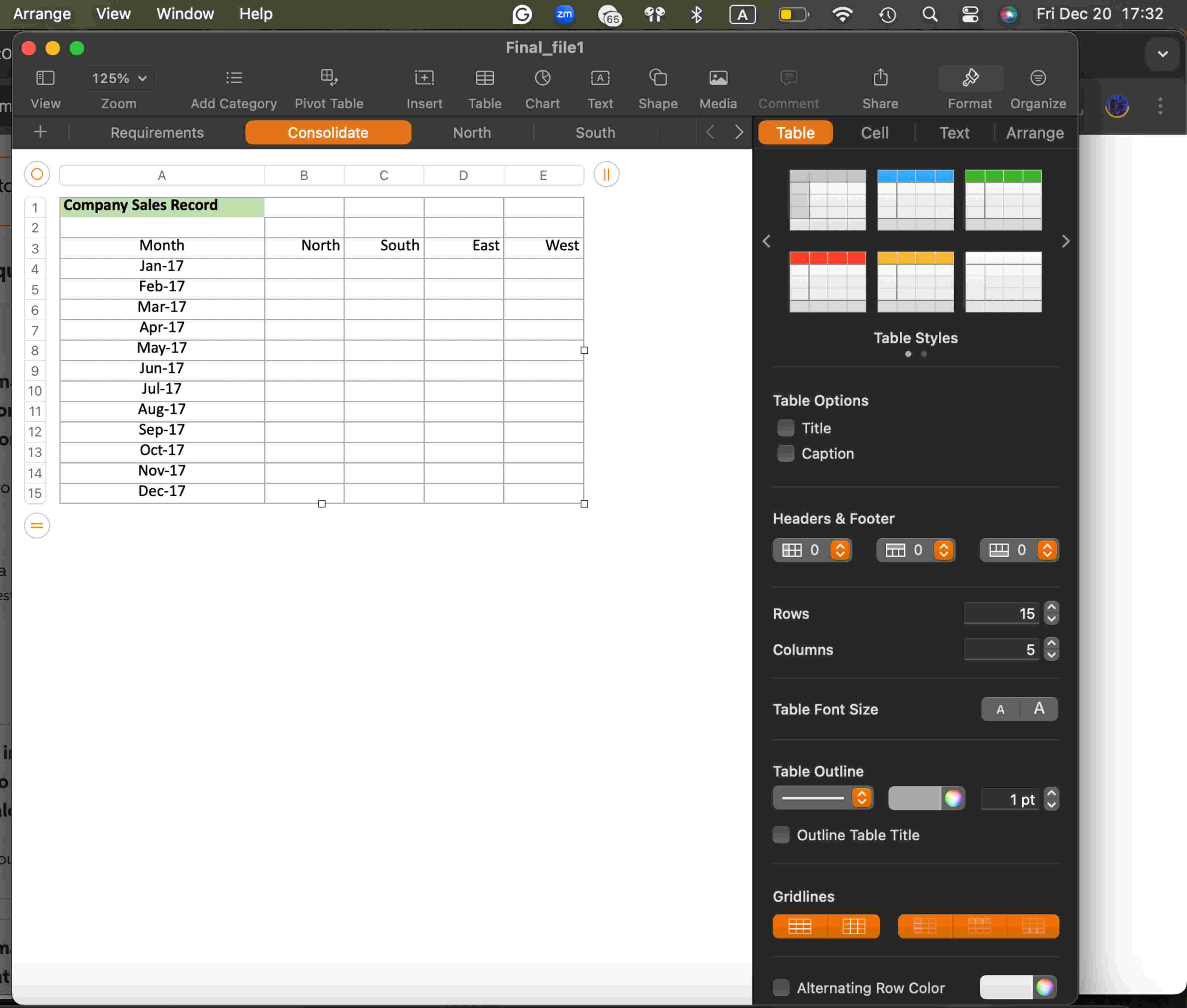 Requirements: use macros to complete the following | Chegg.com