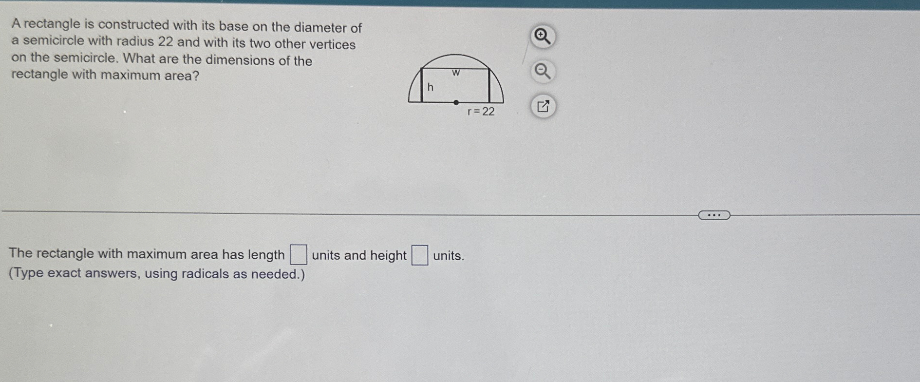 Solved A rectangle is constructed with its base on the | Chegg.com