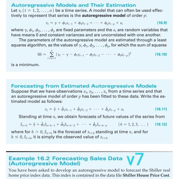 Solved Autoregressive Models and Their Estimation Let x (t = | Chegg.com