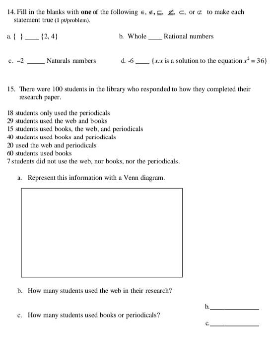 Solved 14. Fill in the blanks with one of the following | Chegg.com
