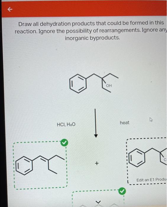 Solved Draw all dehydration products that could be formed in | Chegg.com