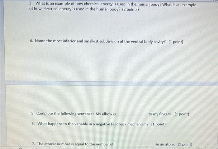 Solved 3. What is an example of how chemical energy is used | Chegg.com