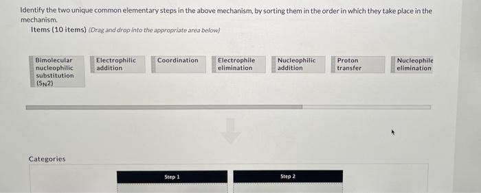 Identify the two unique common elementary steps in | Chegg.com