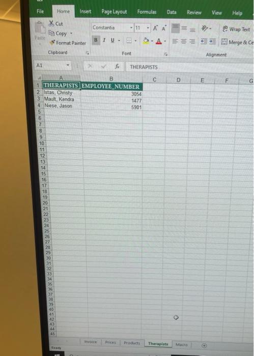 Grader Instructions Excel 2019 