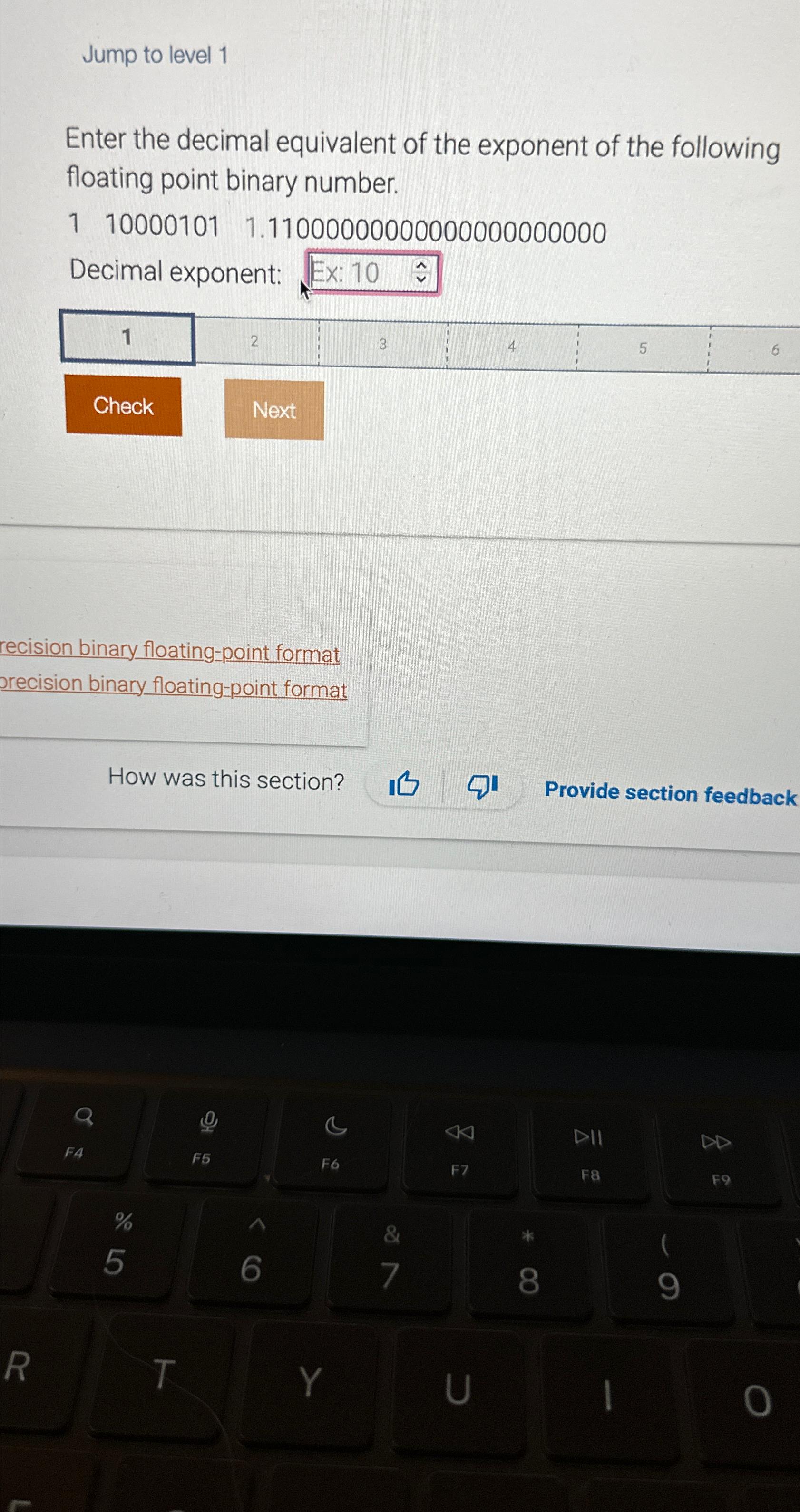 Solved Jump to level 1Enter the decimal equivalent of the | Chegg.com