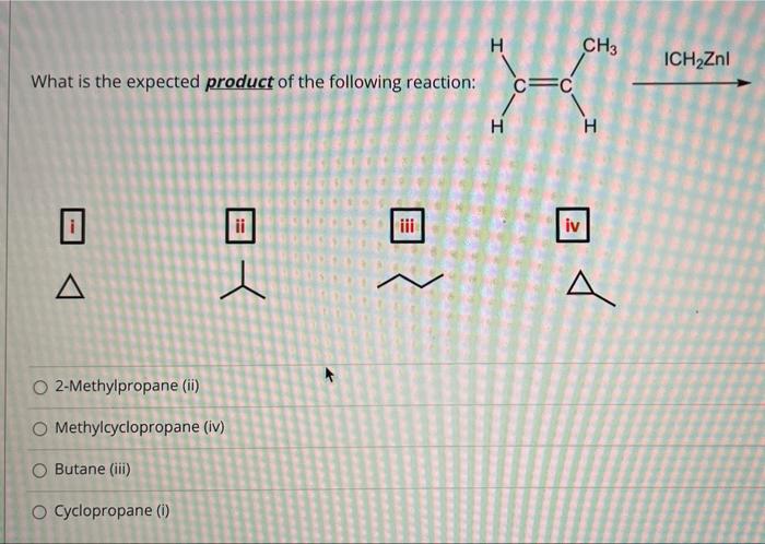 Solved What is the expected product of the following | Chegg.com