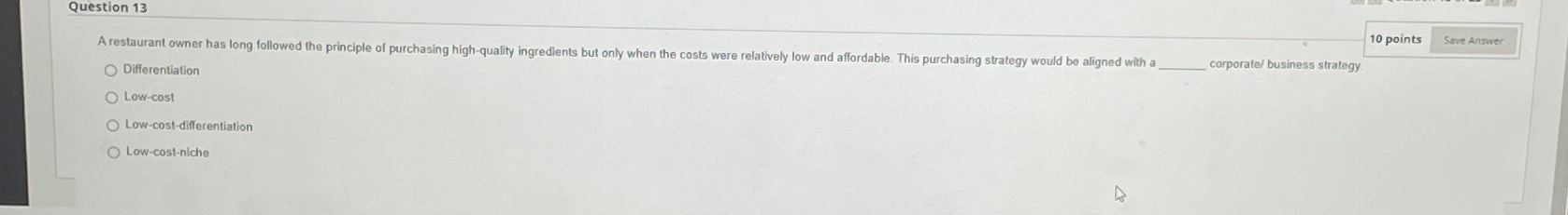 Solved Question 1310 ﻿pointsDifferentiation ﻿corporate/ | Chegg.com