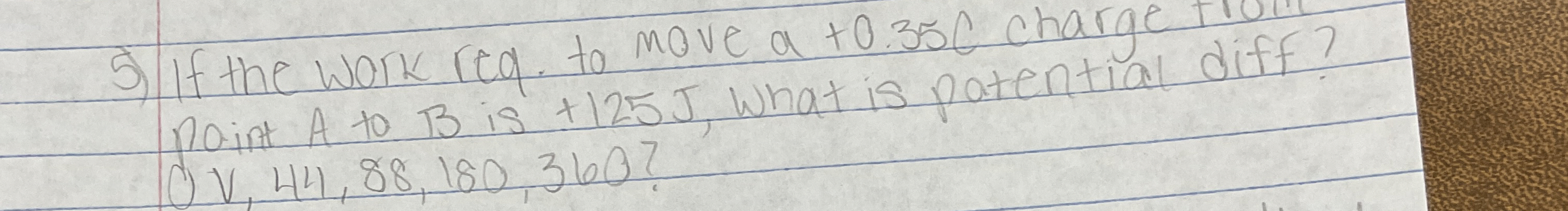 Solved If the work req. to move a to.35e charge trom point A | Chegg.com