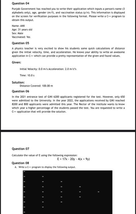 Solved Instructions - You are required to submit a separate | Chegg.com